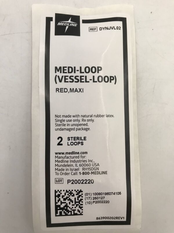 Medline DYNJVL02 Medi-Loop (Vessel-Loop) RED Maxi (10/Box) - GB TECH USA