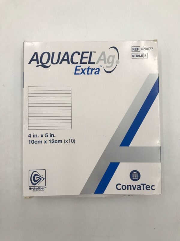 ConvaTec 420677 Aquacel Ag Extra Hydrofiber Dressing w/Silver ...