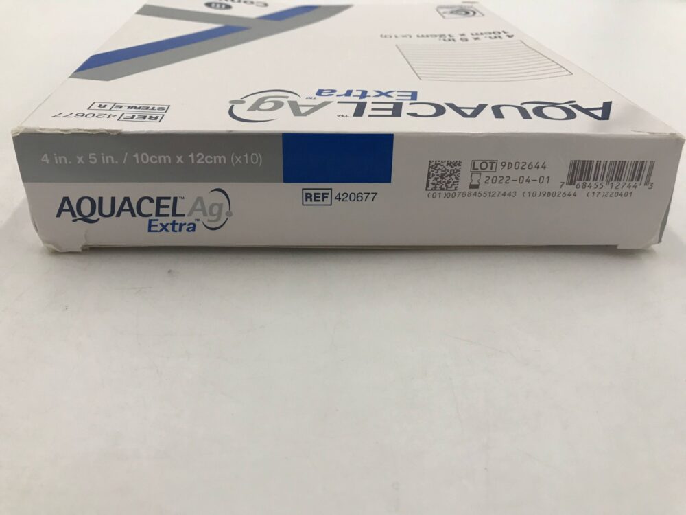 ConvaTec 420677 Aquacel Ag Extra Hydrofiber Dressing w/Silver ...