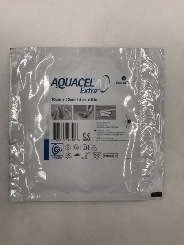 ConvaTec 420677 Aquacel Ag Extra Hydrofiber Dressing w/Silver ...