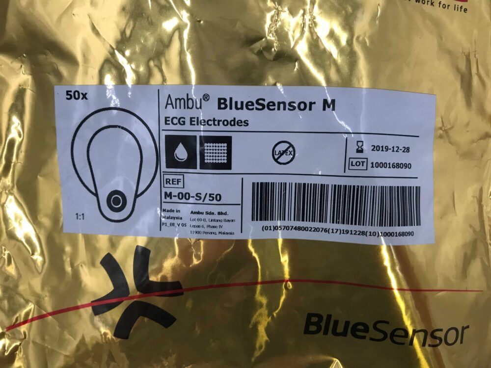 AMBU M-00-S/50 BlueSensor M ECG Electrodes (50/Pkg)(X) - GB TECH USA