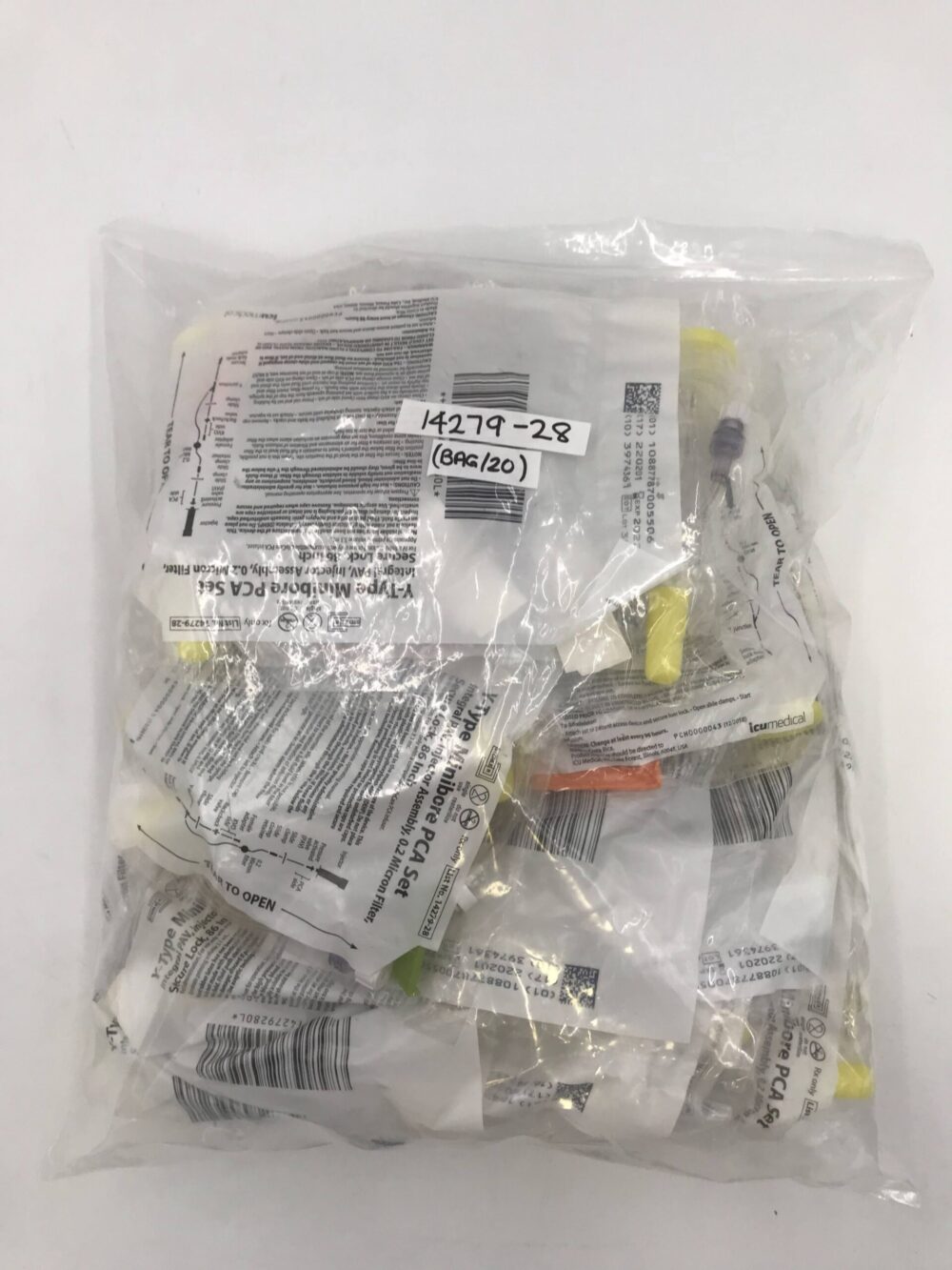 ICU MEDICAL 14279-28 Y-Type Minibore PCA Set 86in(20/Bag)(X) - GB TECH USA