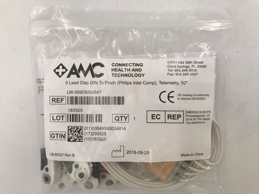 AMC LW-309DS50/5AT 5 Lead Disp DIN To Pinch (Philips Intel Comp ...