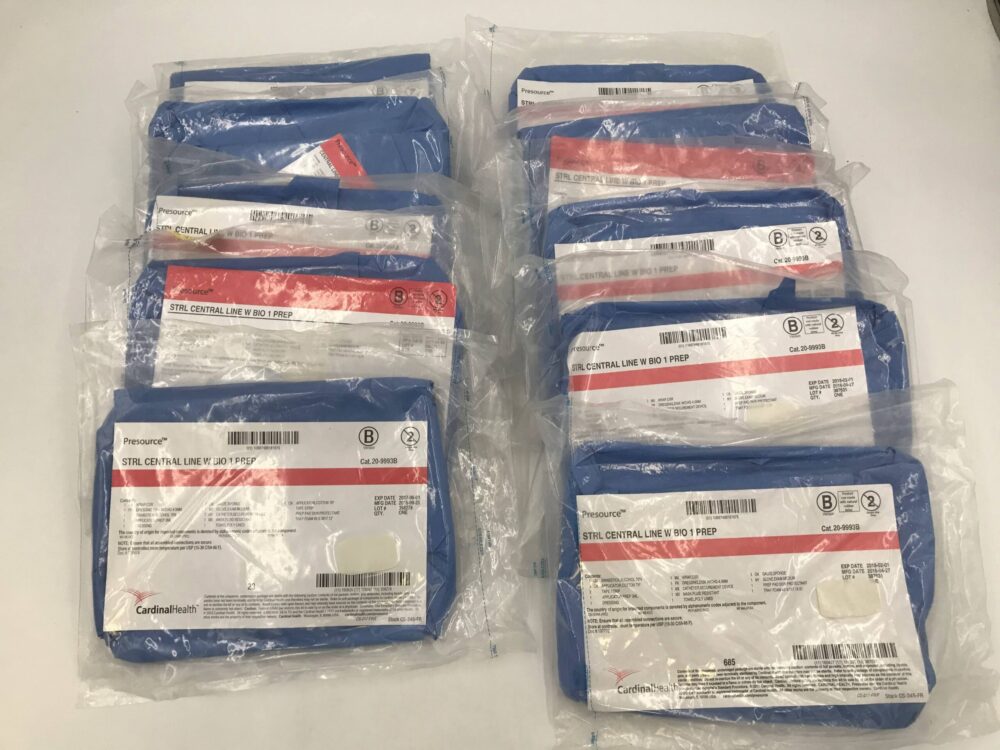 Cardinal Health 20-9993B STRL Central Line with Bio 1 Prep (10/Pack) (X ...