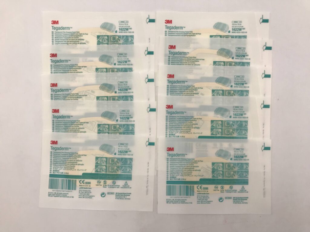 3M 1622W Tegaderm Transparent Film Dressing Frame Style 1-3/4in x 1-3 ...