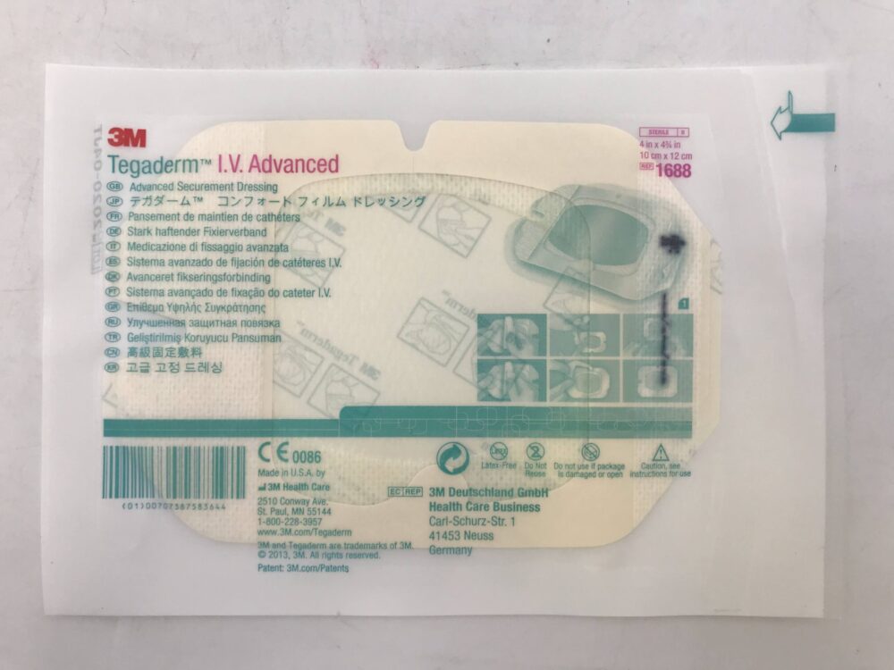 3M 1688 Tegaderm I.V. Advanced Securement Dressing 4in x 4-3/4in (10/Package) (X) - GB TECH USA