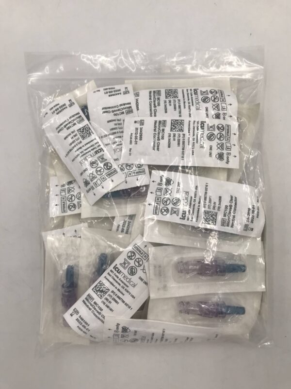 ICU MEDICAL MC100 MicroClave Clear Neutral Connector (50/Bag)(X) - GB ...