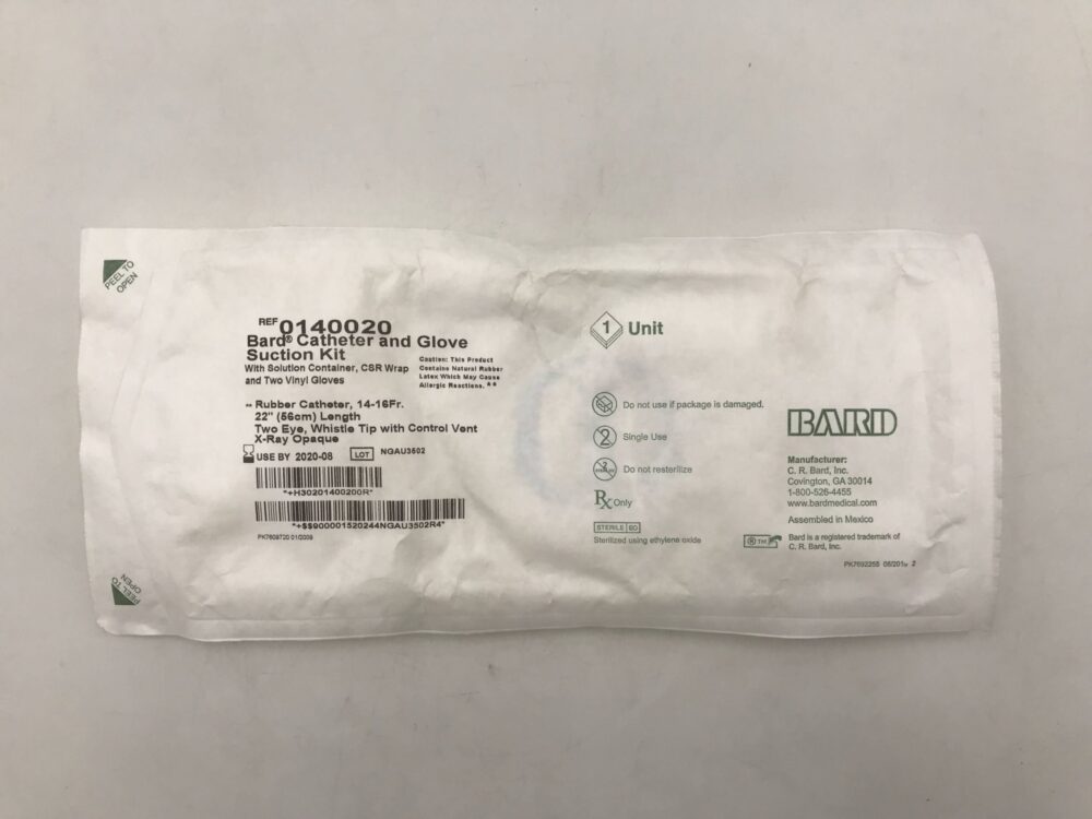 BARD 0140020 Catheter and Glove Suction Kit 14-16Fr (X) - GB TECH USA