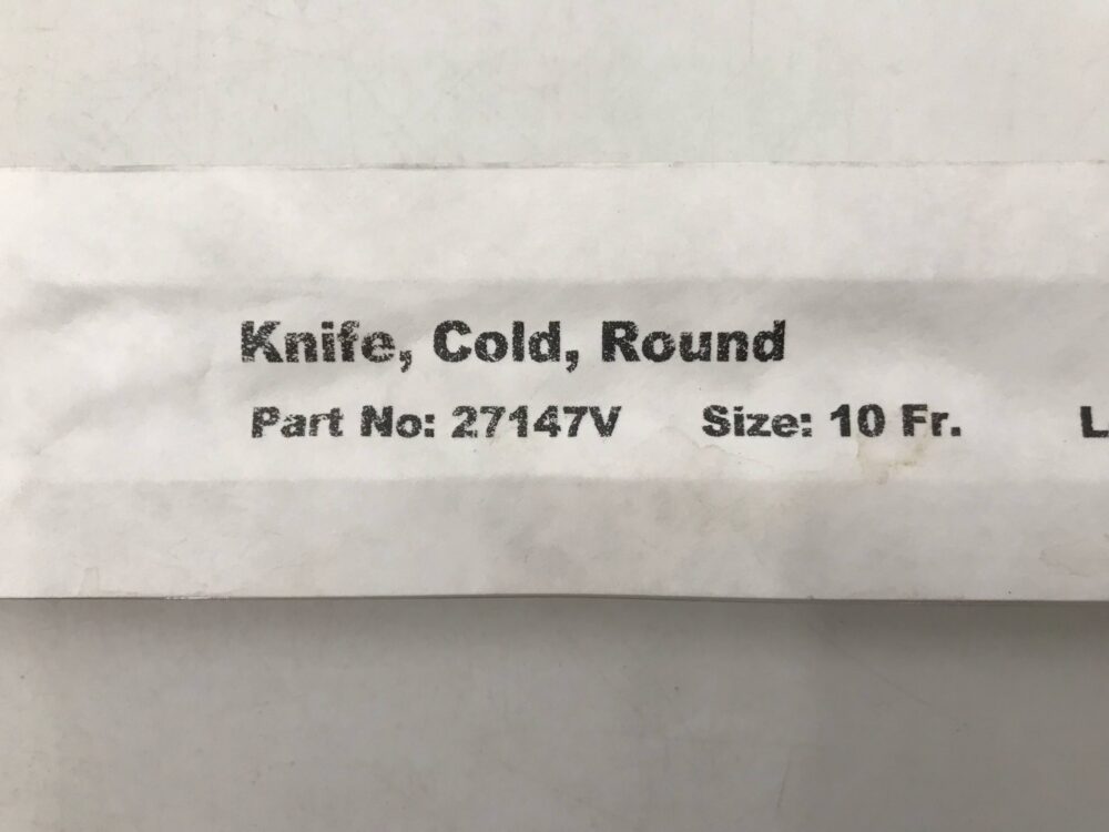 Storz 27147V Knife Cold Round 10Fr. - GB TECH USA