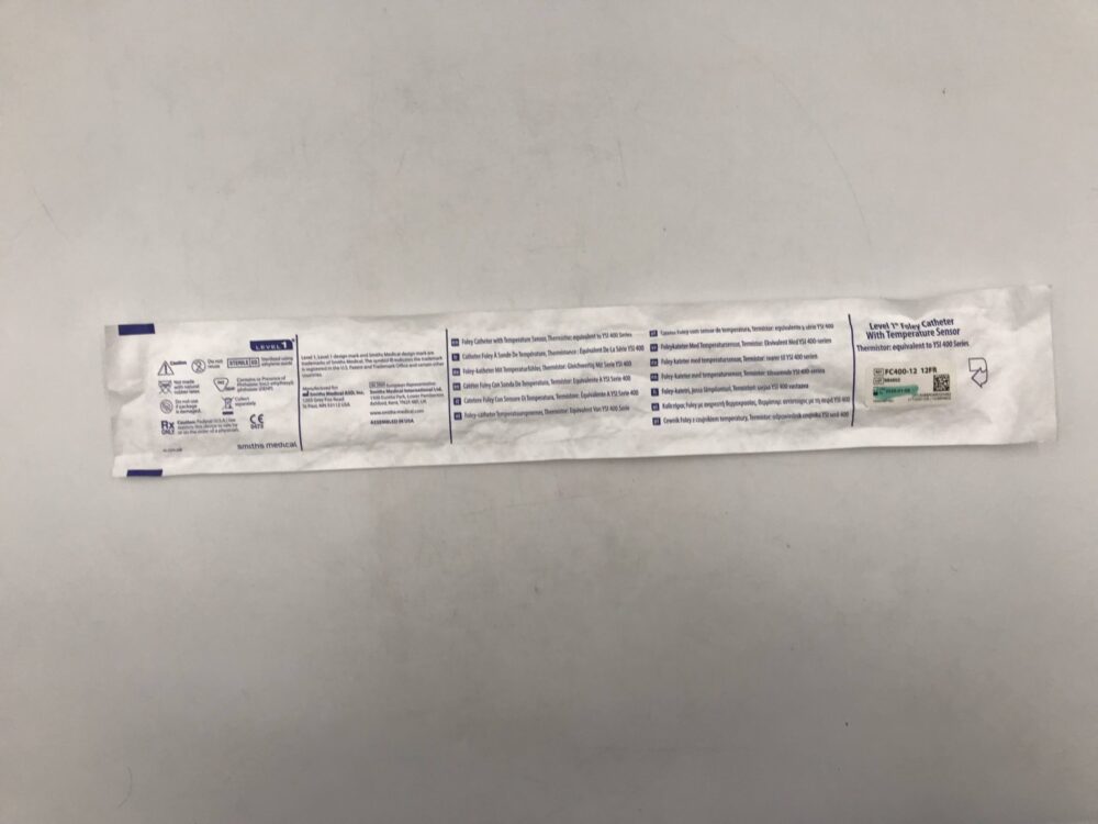 Smiths Medical FC400-12 Level 1 Foley Catheter With Temperature Sensor ...