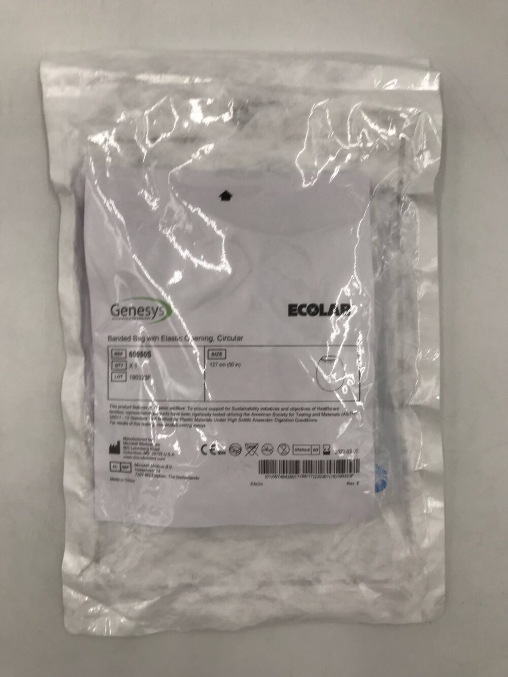 MICROTEK 60050S Genesys Ecolab Banded Bag w/Elastic Opening Circular ...