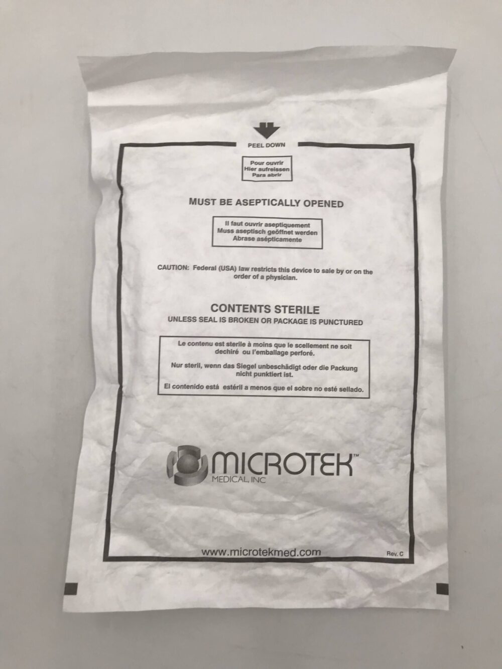 MICROTEK 60050S Genesys Ecolab Banded Bag w/Elastic Opening Circular ...