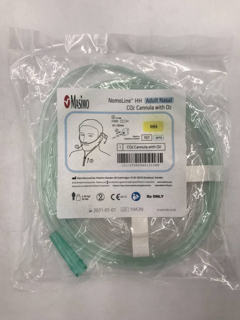MASIMO 3833 NomoLine HH Adult Nasal CO2 Cannula w/O2 (X) - GB TECH USA