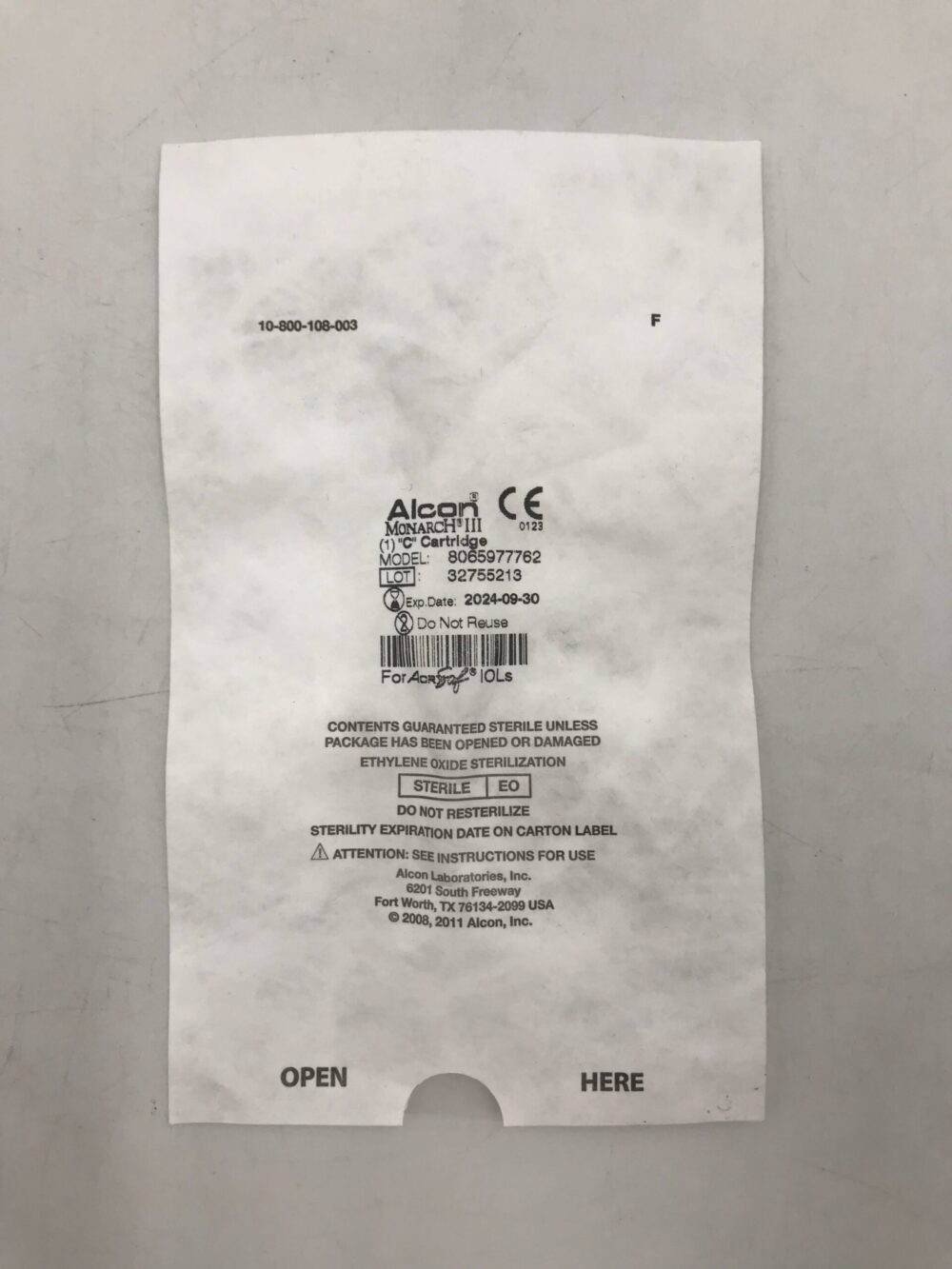 ALCON 8065977762 Monarch III "C" Cartridge - GB TECH USA