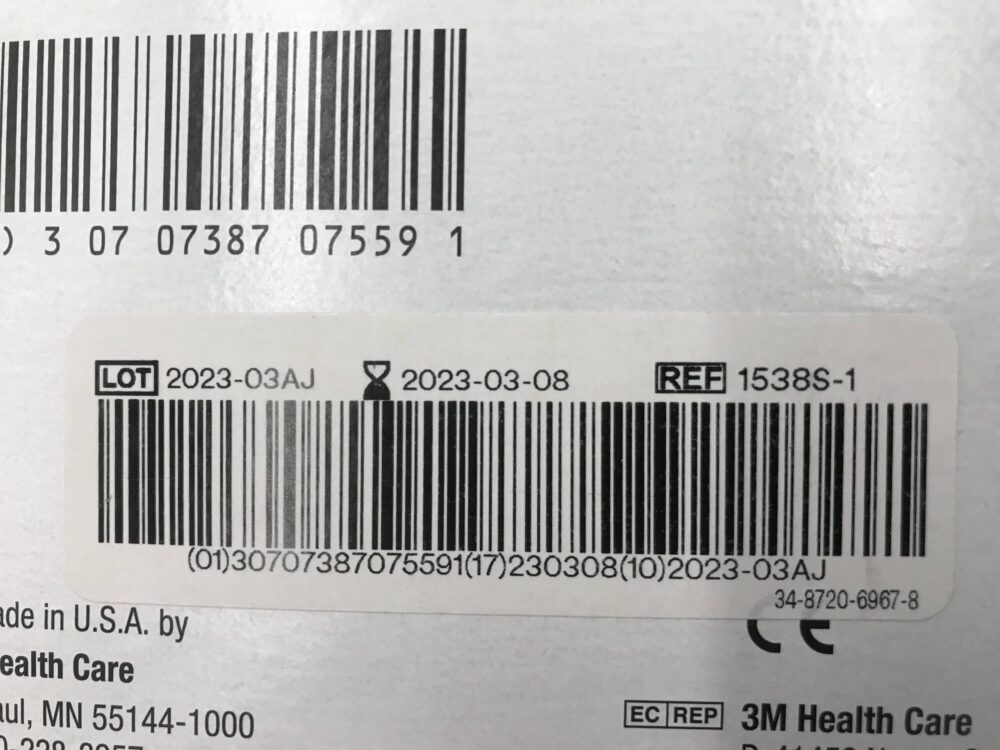 3M 1538S-1 Durapore Single Use Rolls Surgical Tape Hypoallergenic 1/2in ...