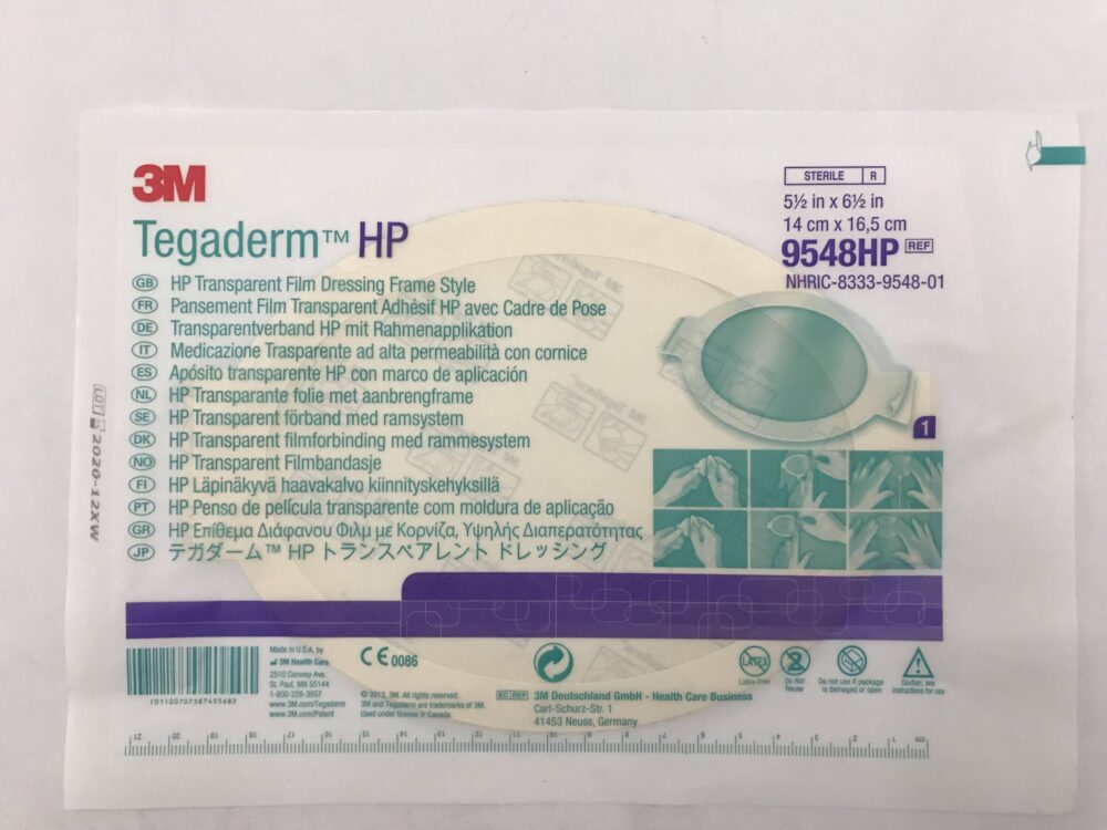 3M 9548HP Tegaderm HP Transparent Film Dressing Frame Style 5-1/2in x 6 ...