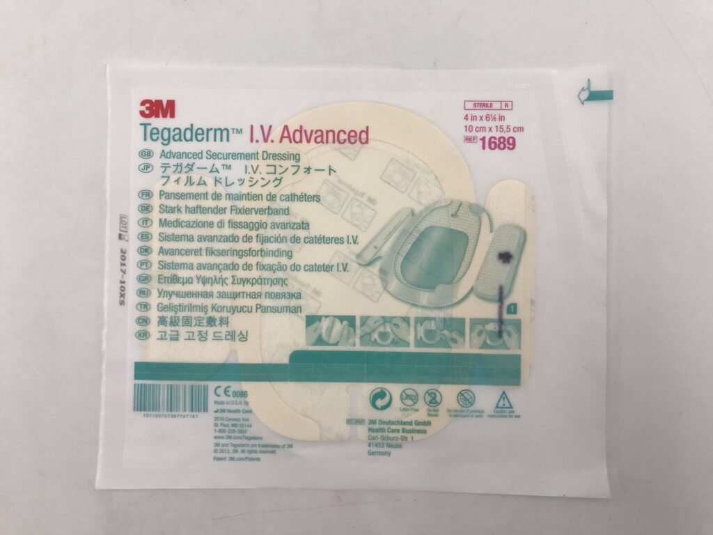 3M 1689 Tegaderm I.V. Advanced Securement Dressing 4in x 6-1/2in (X ...