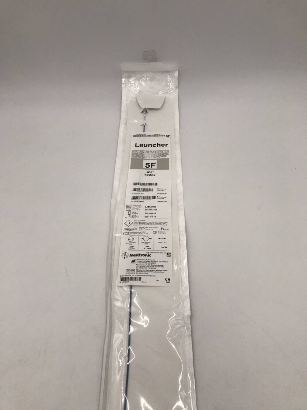 Medtronic LA5EBU30 Launcher Guiding Catheter EBU3.0 5F 100cm .058" (X ...