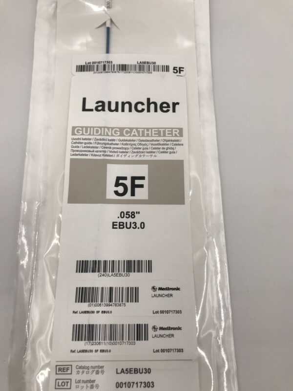 Medtronic LA5EBU30 Launcher Guiding Catheter EBU3.0 5F 100cm .058″ (X ...