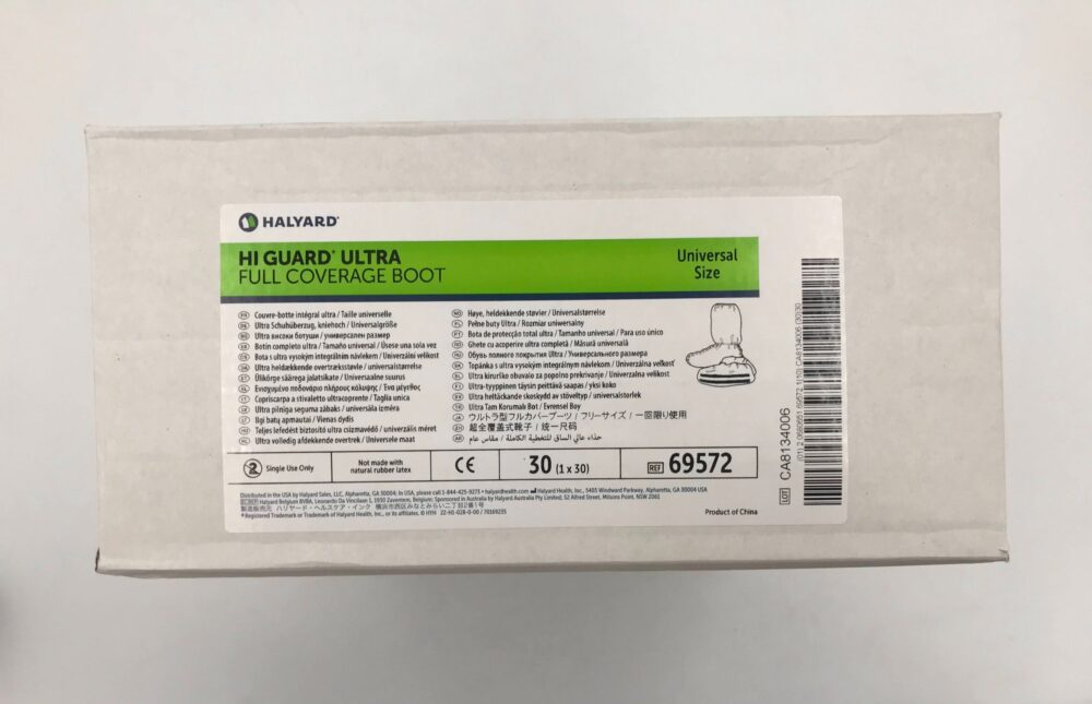 HALYARD 69572 Hi Guard Ultra Full Coverage Boot Universal Size (30/Box ...