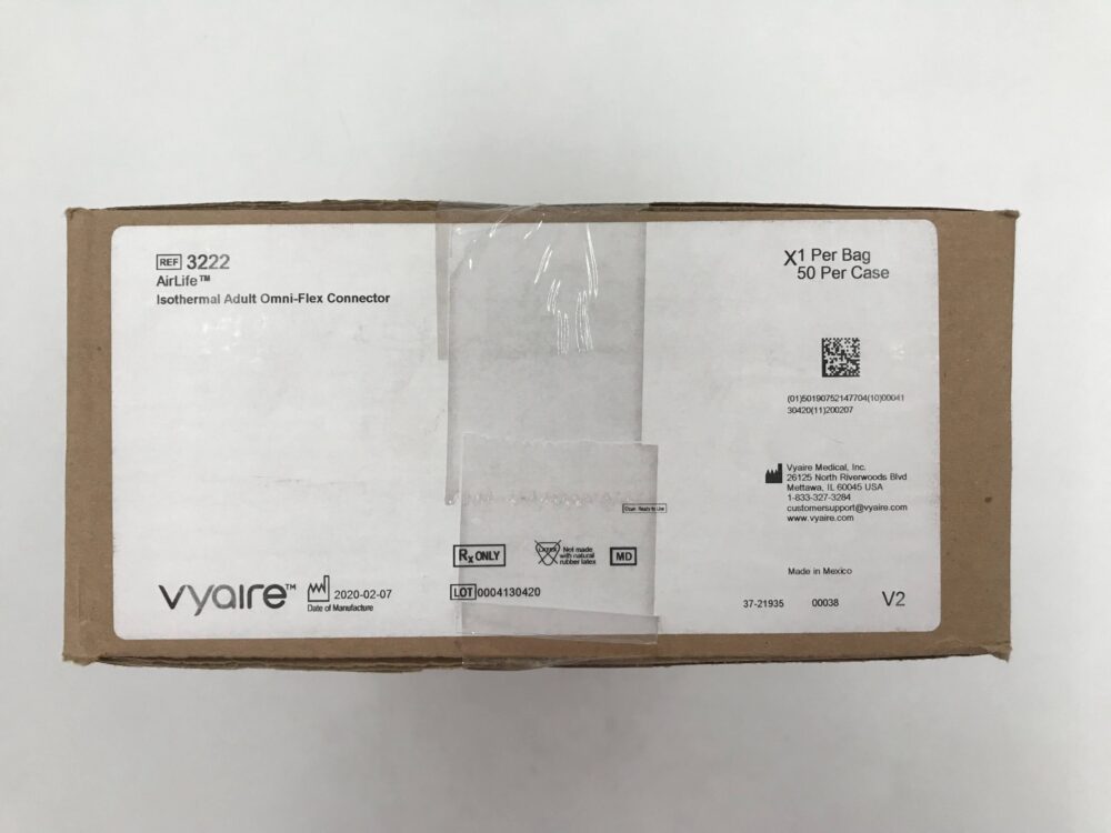 Vyaire Medical 3222 AirLife Isothermal Adult Omni-Flex Connector (50 ...