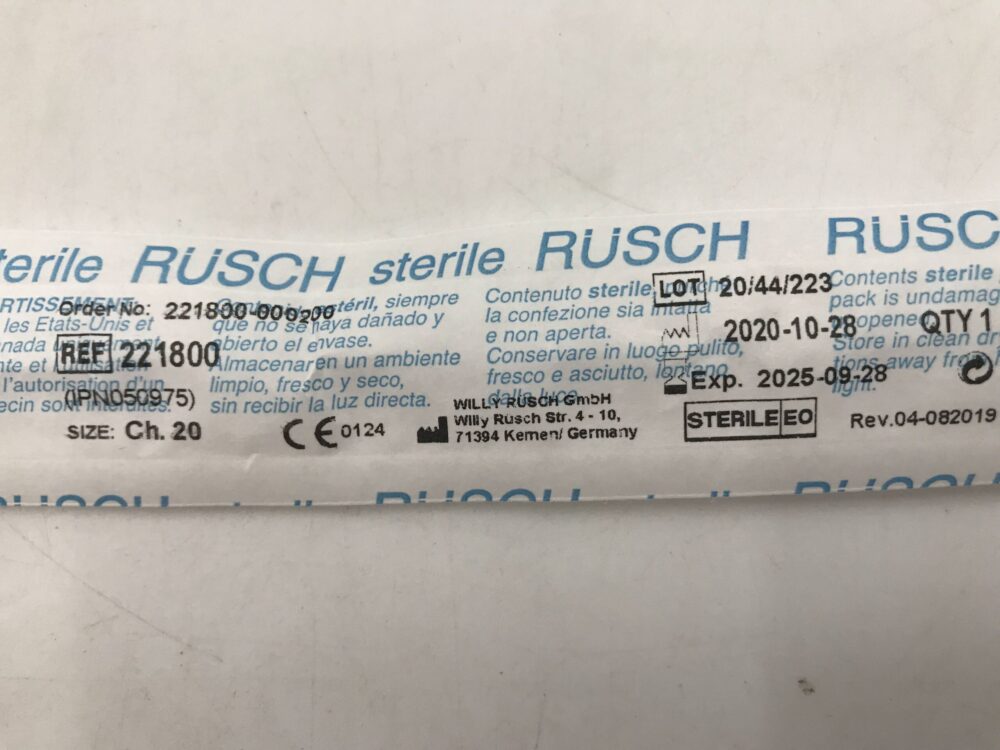 Teleflex 221800 Rusch PVC Catheter Tiemann 2 Eyes Ch.20 – GB TECH USA