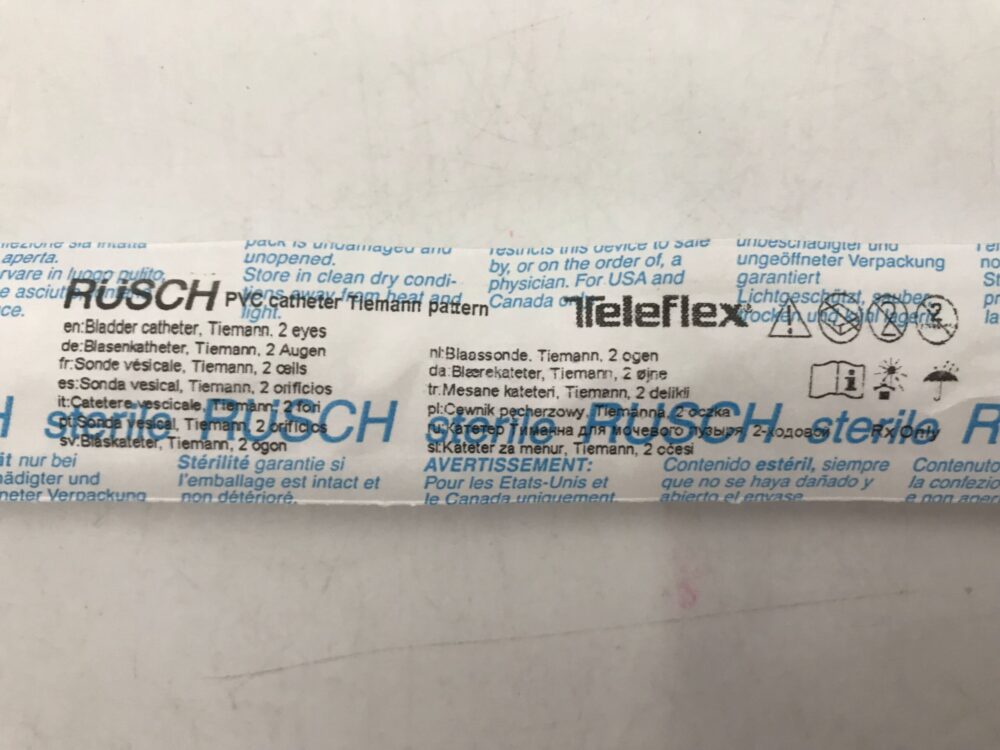 Teleflex 221800 Rusch PVC Catheter Tiemann 2 Eyes Ch.18 - GB TECH USA