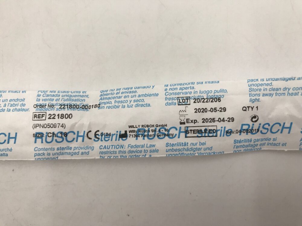 Teleflex 221800 Rusch PVC Catheter Tiemann 2 Eyes Ch.18 - GB TECH USA
