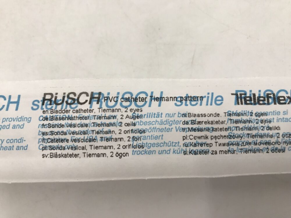 Teleflex 221800 Rusch PVC Catheter Tiemann 2 Eyes Ch.16 - GB TECH USA