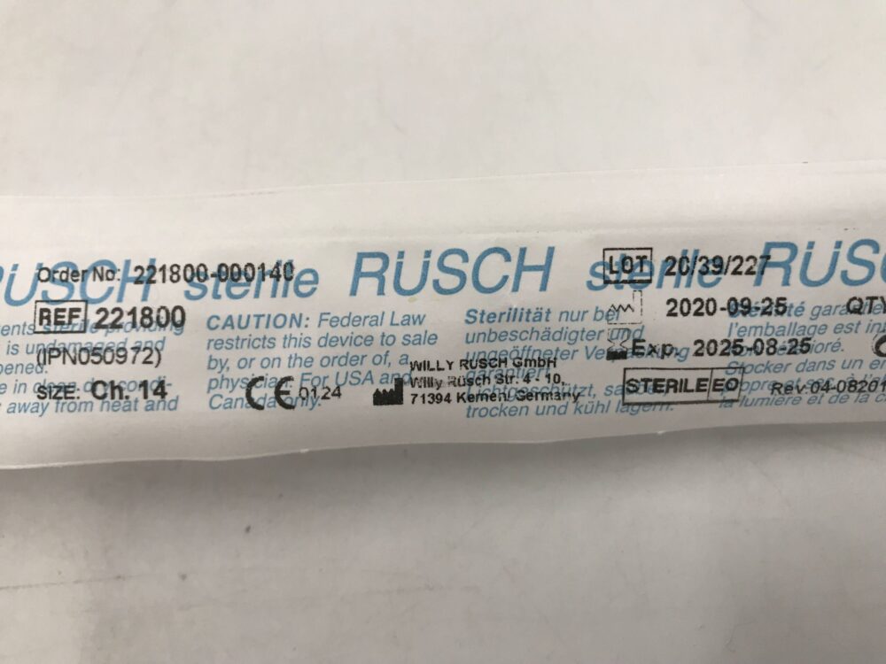 Teleflex 221800 Rusch PVC Catheter Tiemann 2 Eyes Ch.14 - GB TECH USA