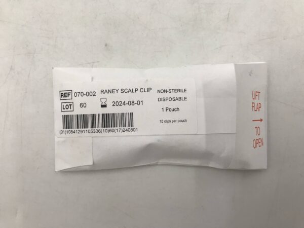 A&E Medical 070-002 Raney Scalp Clip Disposable (10/Package) - GB TECH USA