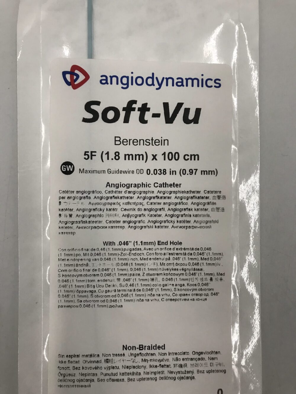 AngioDynamics 10722107 Soft-Vu Berenstein 5F (1.8mm) x 100cm ...
