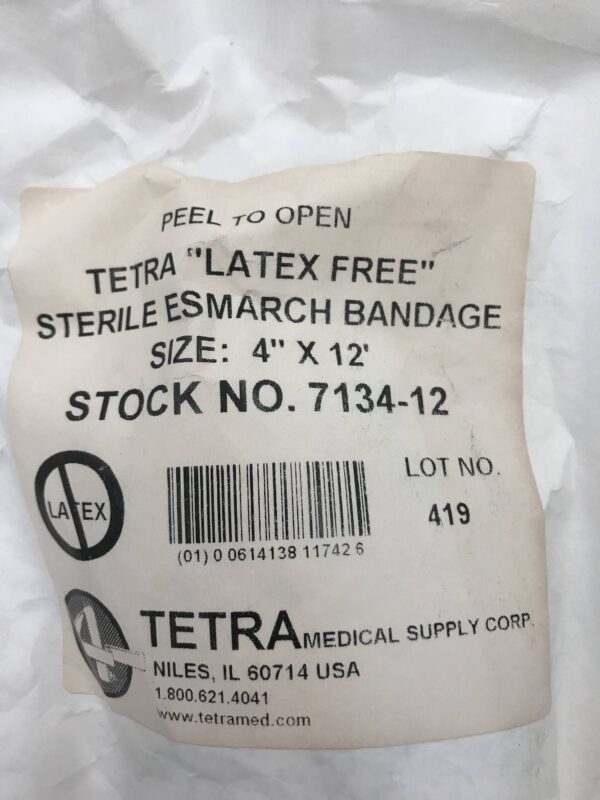 Tetra Medical Supply Corp. 7134-12 Latex Free Sterile Esmarch Bandage ...
