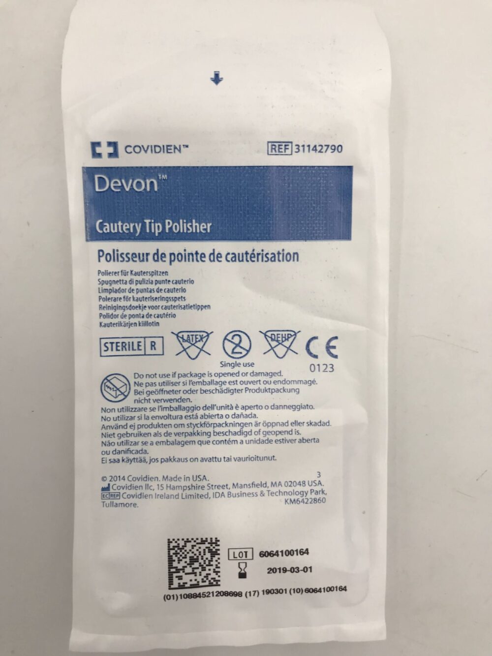 Covidien 31142790 Devon Cautery Tip Polisher (25/Lot) (X) - GB TECH USA