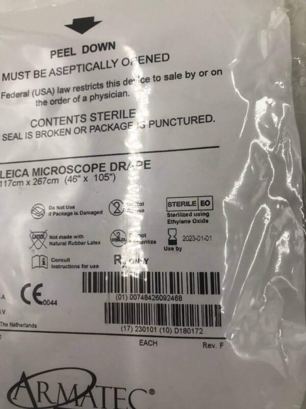 Microtek Medical AR8809 Leica Microscope Drape 117cm x 267cm (X) – GB ...