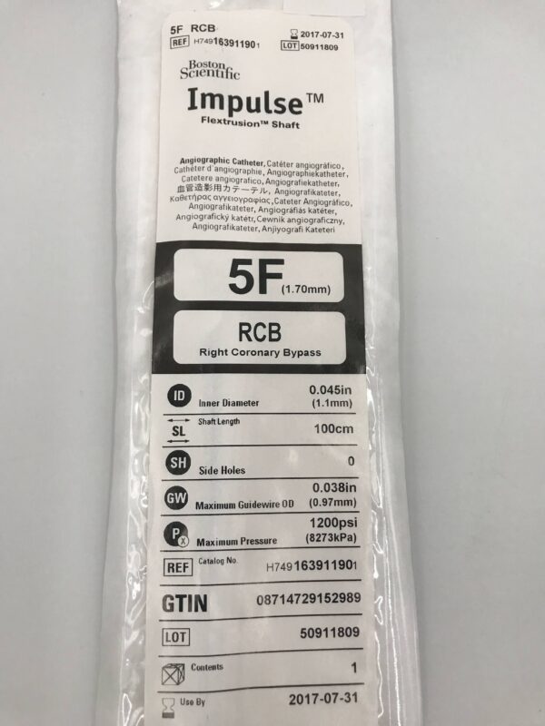 Boston Scientific 16391190 Impulse RCB Right Coronary Bypass 5F (1.70mm ...