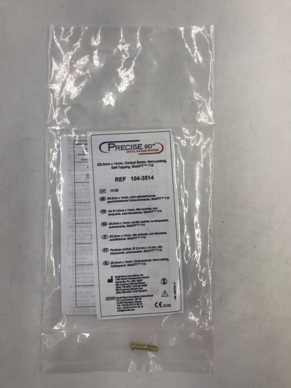 SMALL BONE INNOVATIONS 104-3514 Cortical Screw, Non-Locking, Self ...