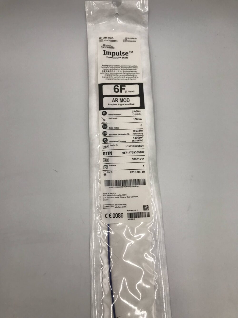 Boston Scientific 1659989 Impulse AR MOD Amplatz Right Modified ...