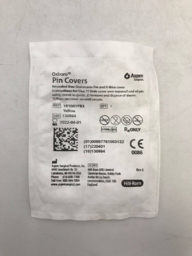 ASPEN SURGICAL 101001PBX Oxboro Pin Covers Yellow (X) - GB TECH USA