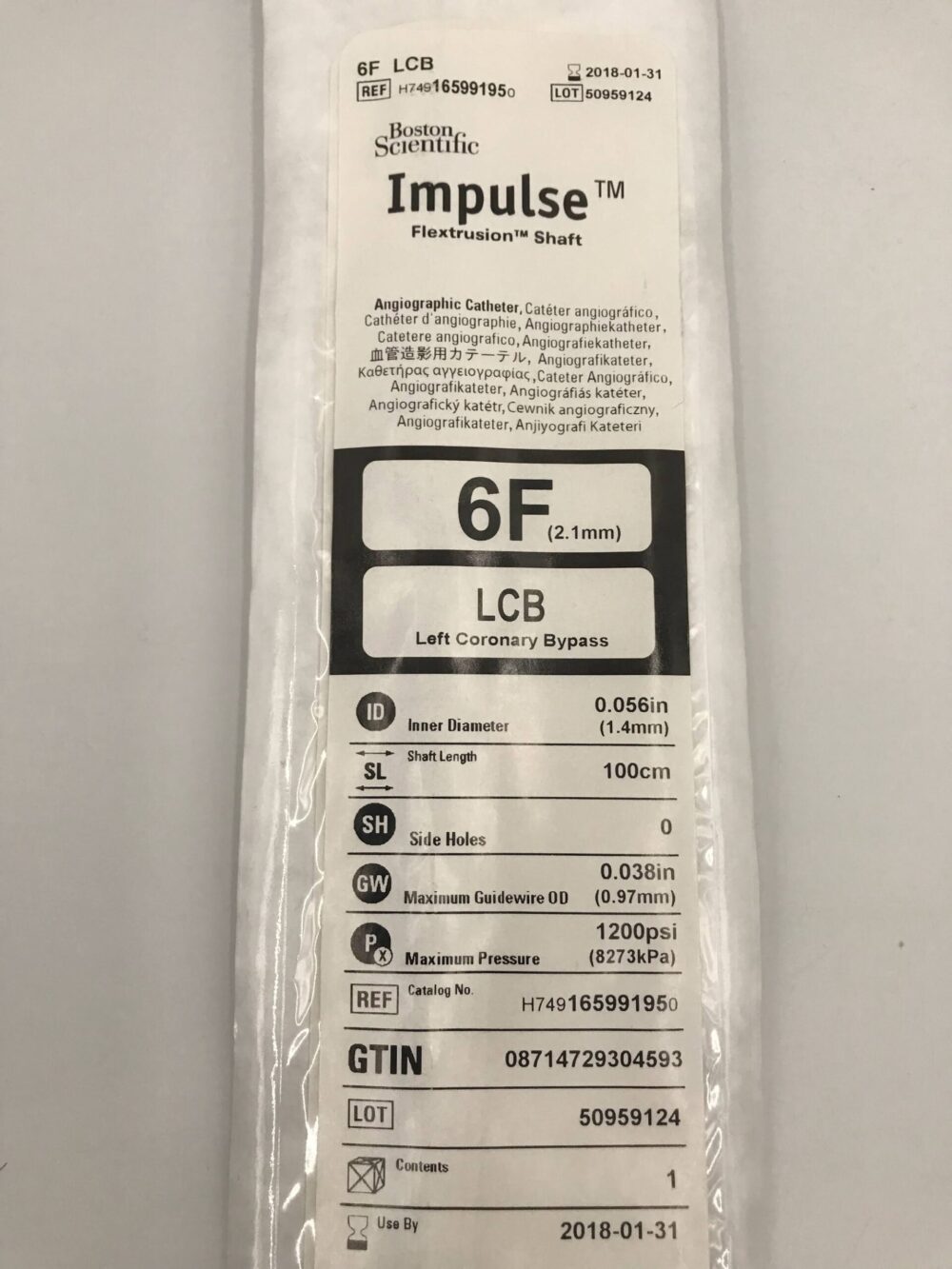 Boston Scientific 16599195 Impulse LCB Left Coronary Bypass ...