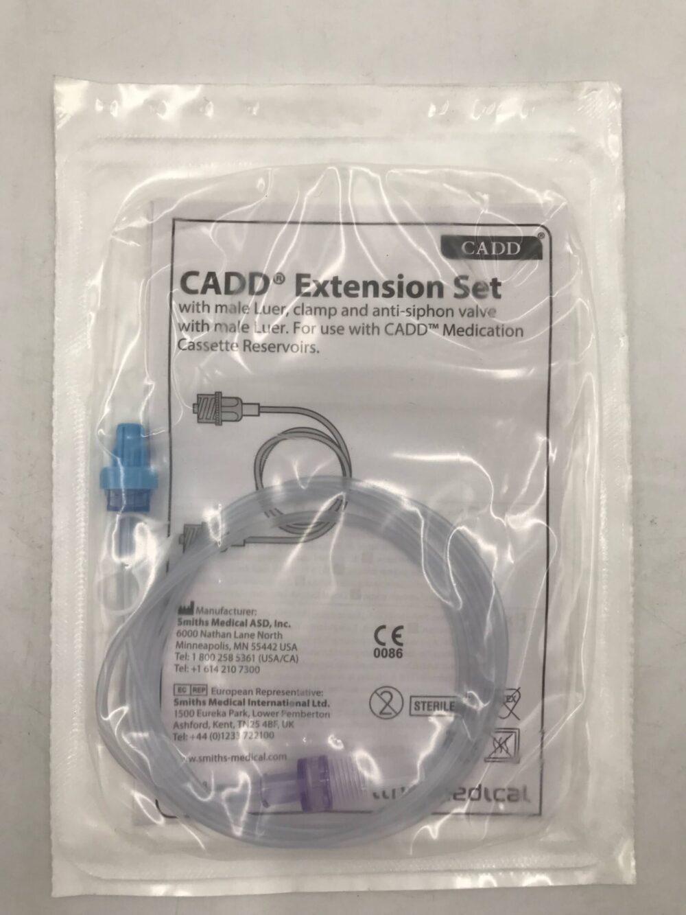 Smiths Medical 21-7046-24 CADD Extension Set 114cm (45in.) – 1,4ml (1 ...