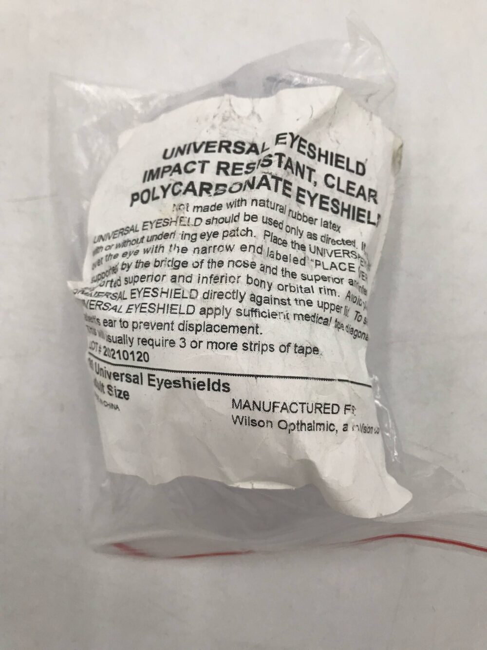 WILSON OPTHALMIC 499-0000900-20 Universal Impact Resistant, Clear ...