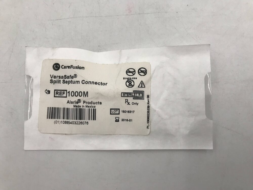 CareFusion 1000M VersaSafe Split Septum Connector Alaris Products (X ...