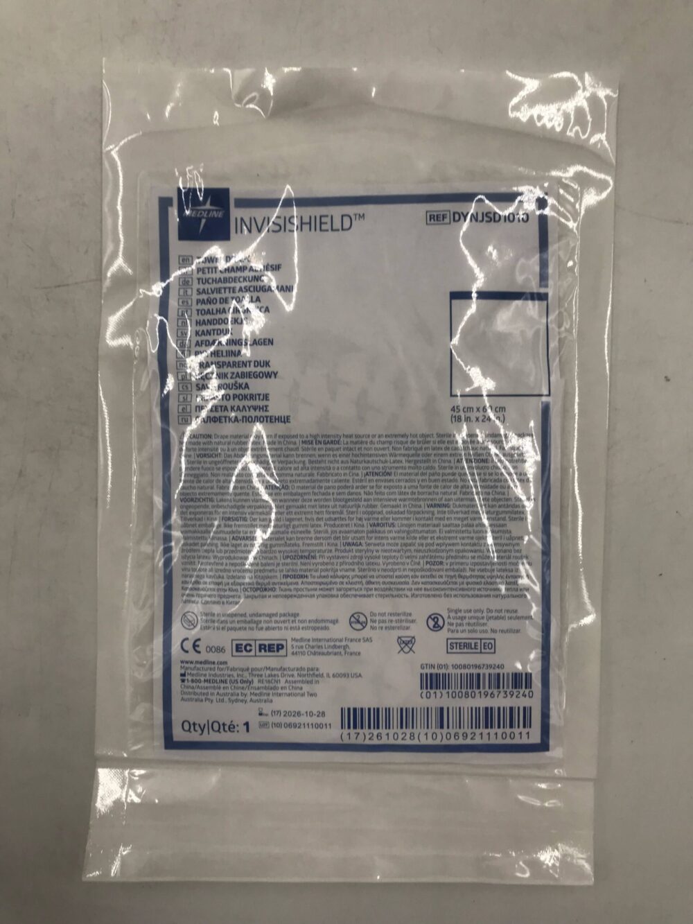 MEDLINE DYNJSD1010 Invisishield Towel Drape 45cm x 60cm - GB TECH USA