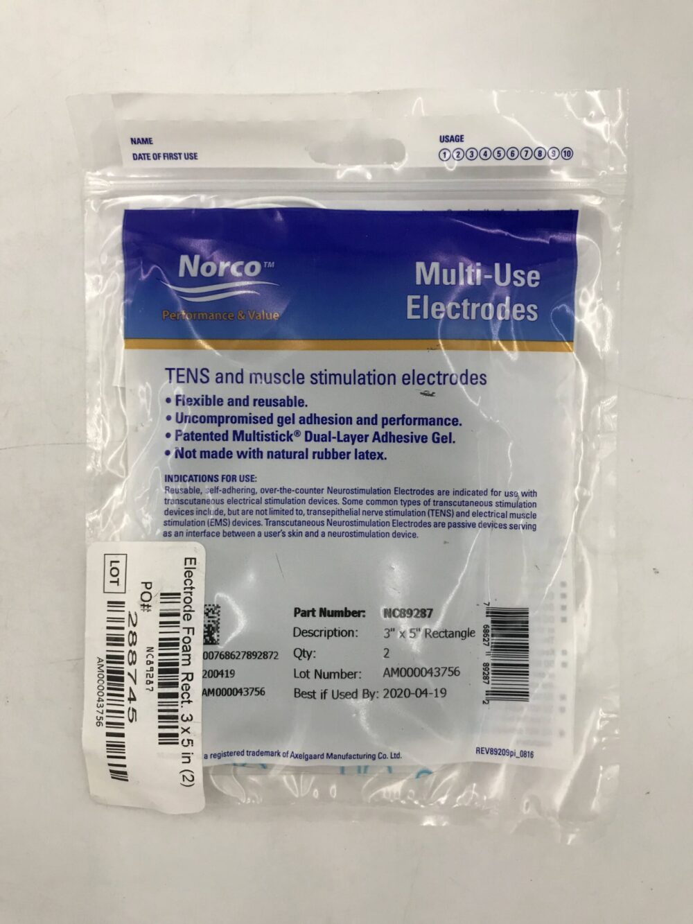 AXELGAARD NC89287 Norco Multi-Use TENS and Muscle Stimulation ...