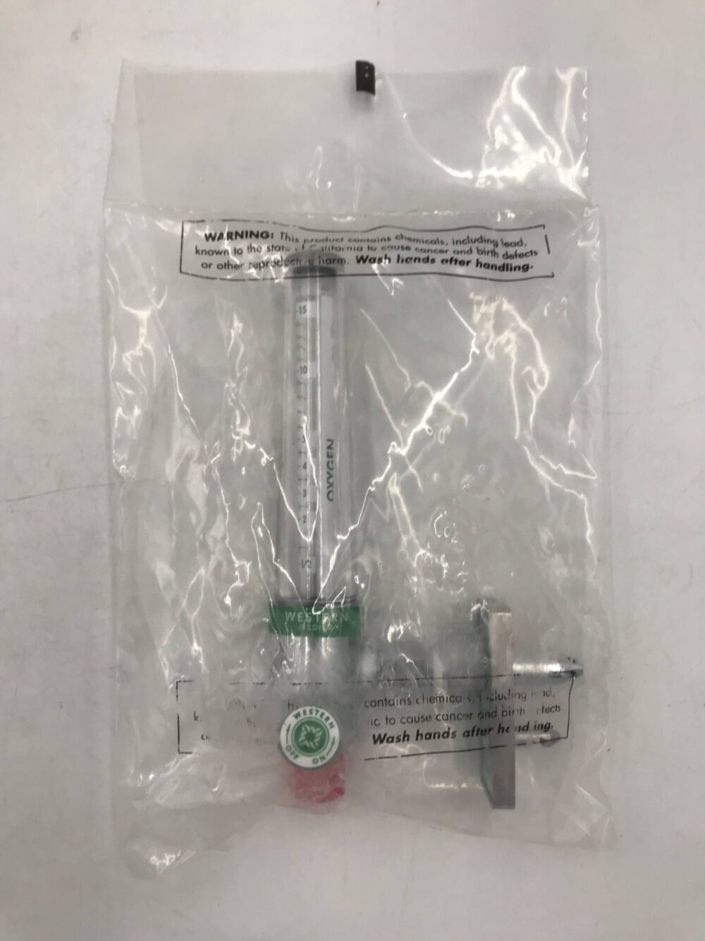 WESTERN MEDICAL PME109 Curaplex Oxygen Flowmeter, Chemtron Adapter 0-18 ...