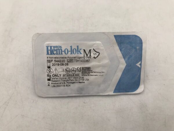 TELEFLEX MEDICAL 544220 Weck Hem-O-lok 6 Nonabsobable Polymer Ligating ...