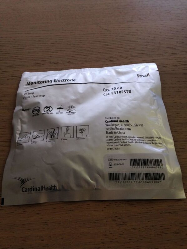 CARDINAL HEALTH E310FSTR Monitoring Electrode RT Snap Foam Tear Drop ...
