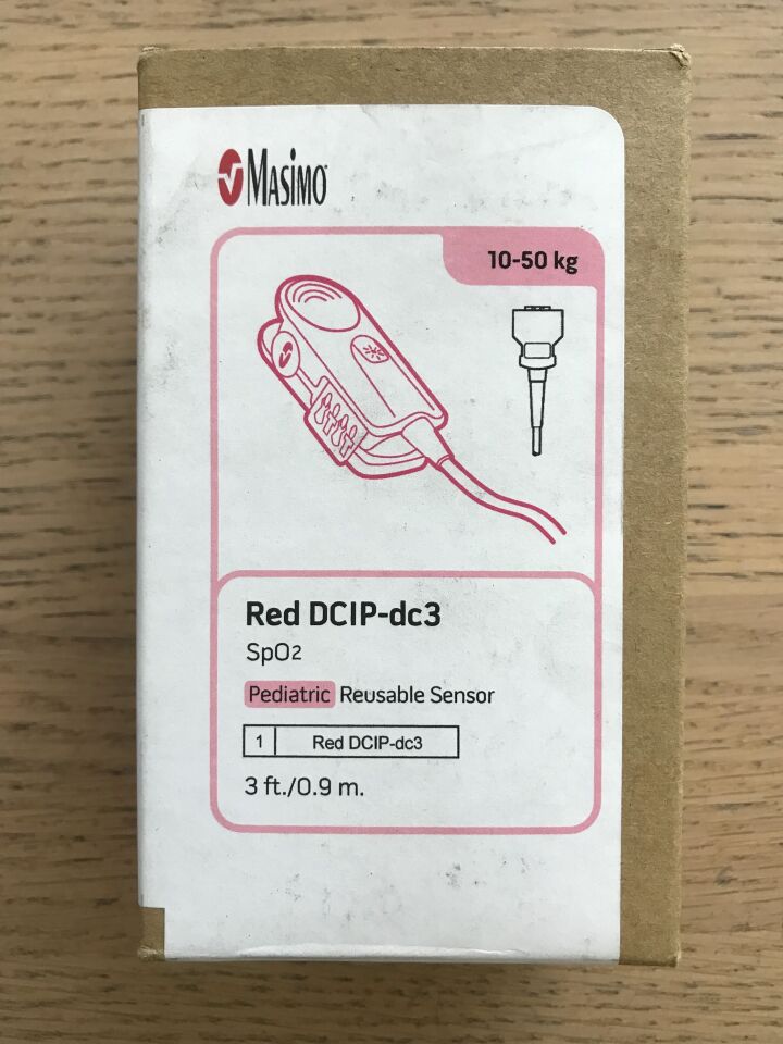 MASIMO 2256 Red DCIP-dc3 SPO2 Pediatric Reusable Sensor, 3Ft/0.9m - GB ...
