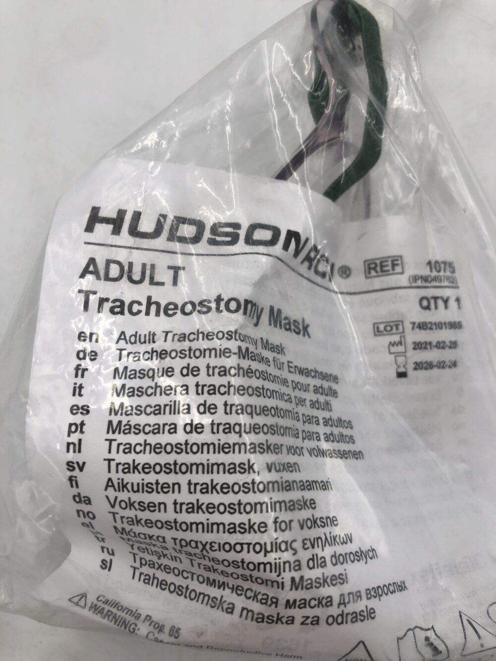Hudson RCI 1075 Adult Tracheostomy Mask - GB TECH USA